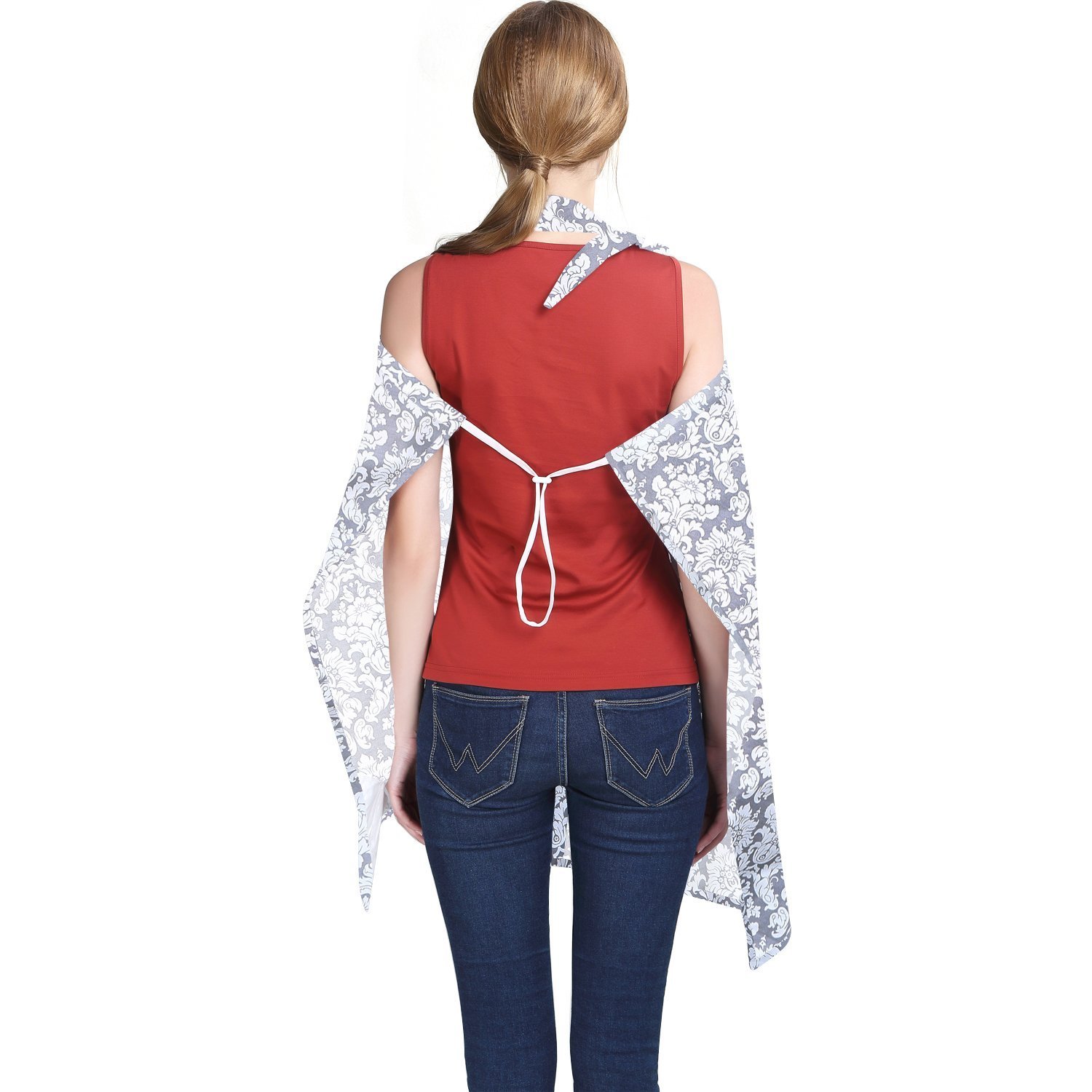 Breastfeeding Nursing Cover, Trcoveric Lightweight Breathable Cotton Privacy Feeding Cover, Nursing Apron for Breastfeeding - Full Coverage, Adjustable Strap, Stylish and Elegant