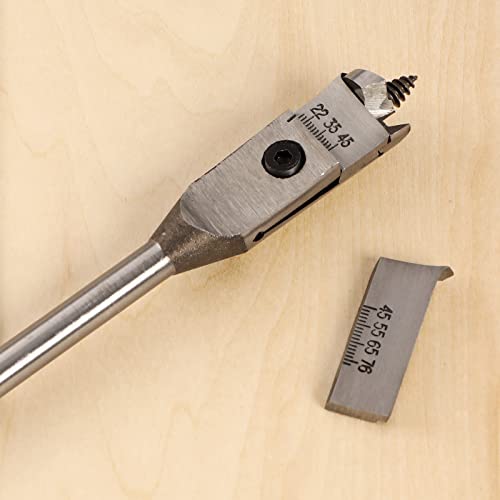 22-76Mm Adjustable Spade Bit Expansive Flat Woodworking Boring Drill Bit Set
