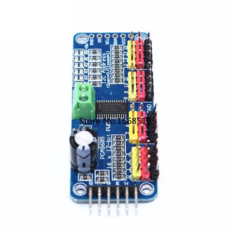 16 Channel 12-bit PWM/Servo Driver-I2C Interface PCA9685 Module for arduino or Raspberry pi Shield Module servo Shield