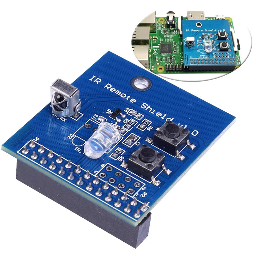 IR Transmitter Infrared Remote Hat Expansion Board 38KHz Transceiver Shield for Raspberry Pi RPi B+/2B/3B
