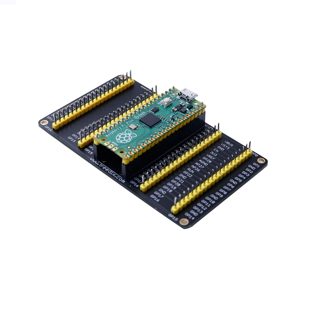 Treedix Compatible with Raspberry Pi Pico GPIO Expander External Expansion Board with 1.14inch Pi Pico LCD Screen Three Sets of 2x20 Male Header for Connecting More Expansion Modules