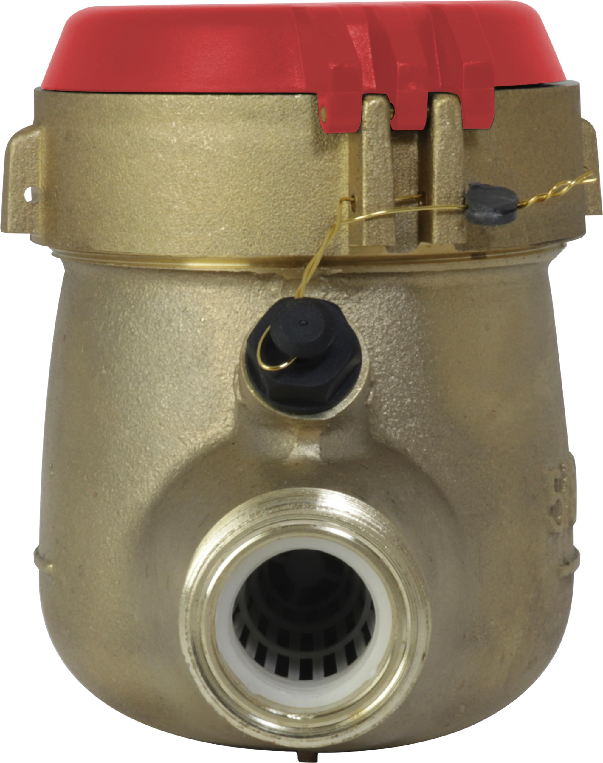 3/4” HOT Water Meter: Lead Free Brass, NSF Certified, Multi-Jet, Gallons (Horizontal Installation)