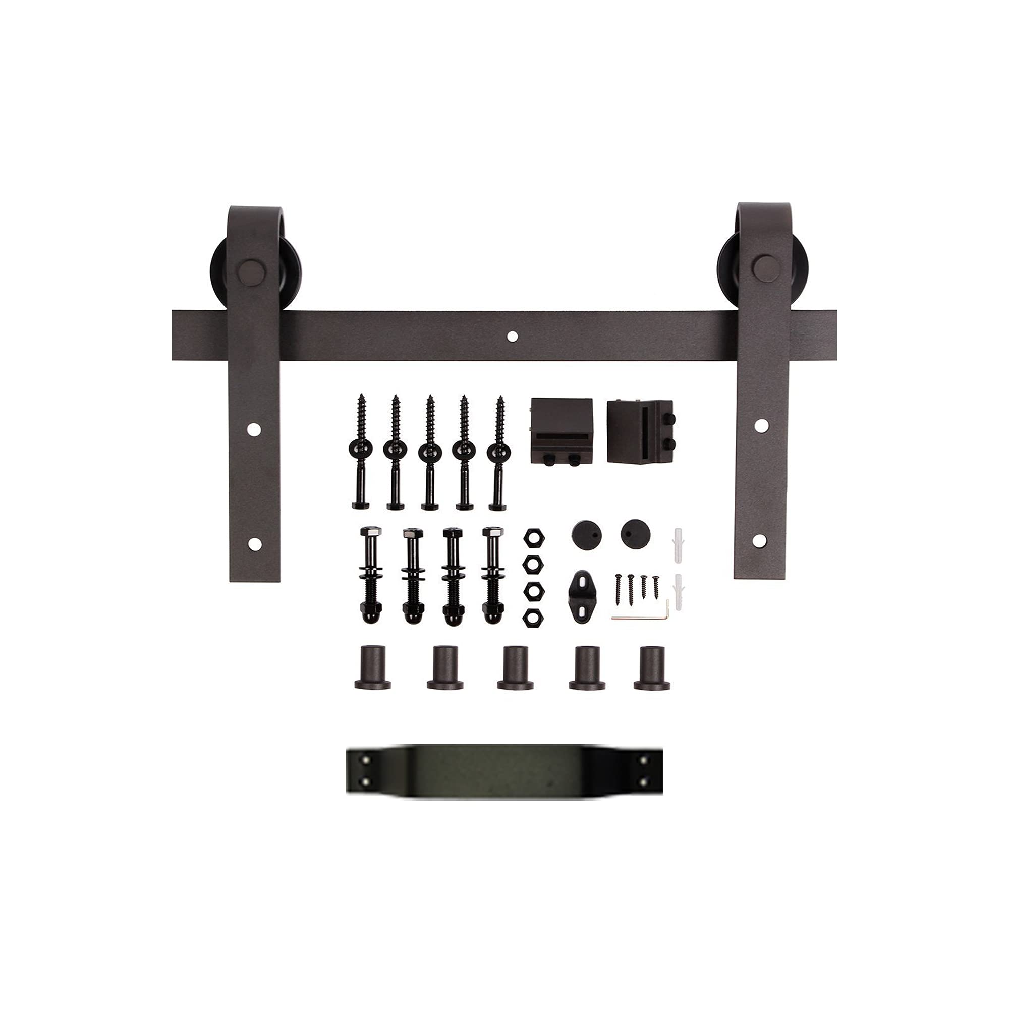 48 in/60in/72in/84in X 84 in K Series DIY Knotty Wood Double Sliding Barn Door with Hardware Kit (60 in x 84 in, Aged Barrel)