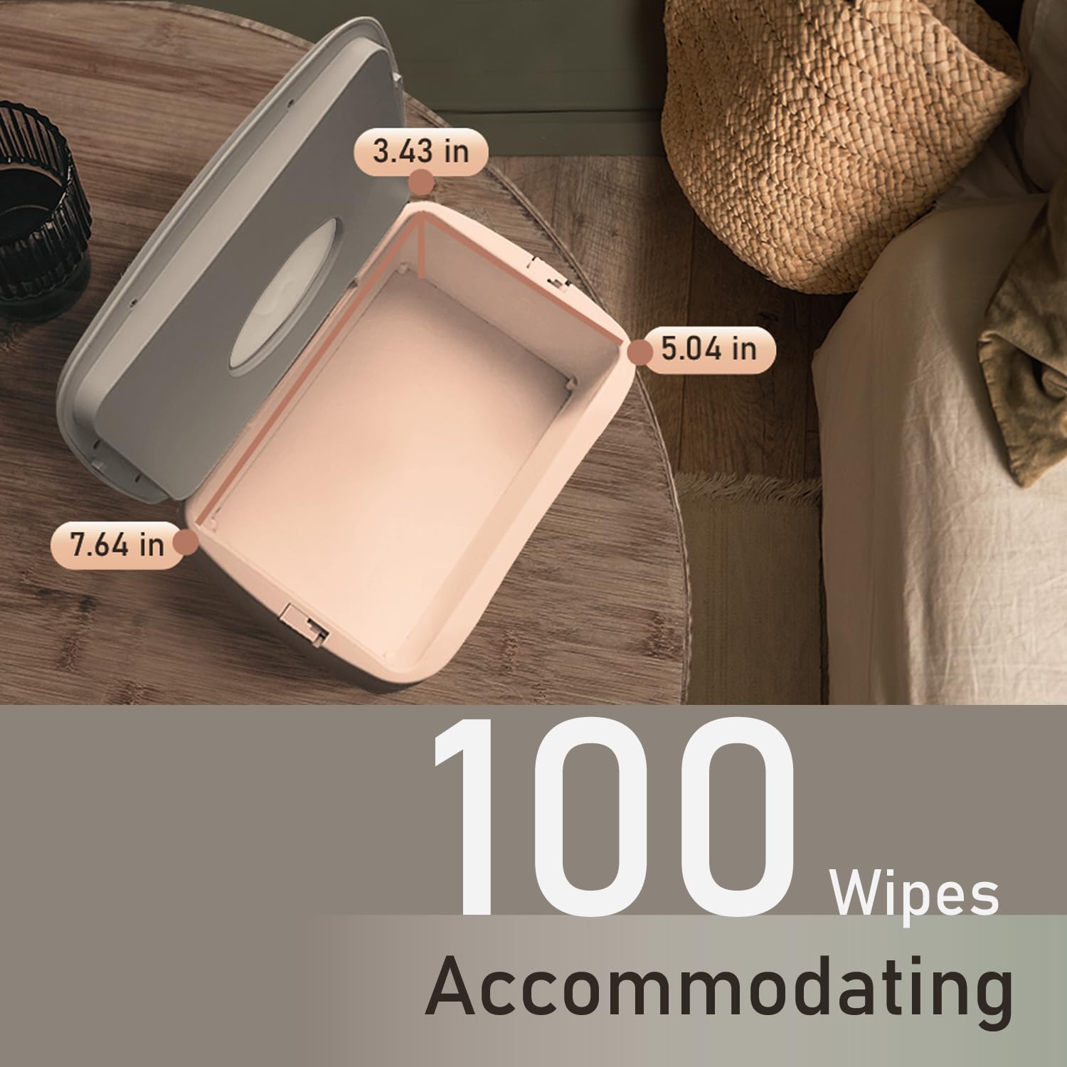 Baby Wet Wipes Warmer, Dispenser, Holder and Case - Easy Press On/Off Switch, Only Available at Amazon