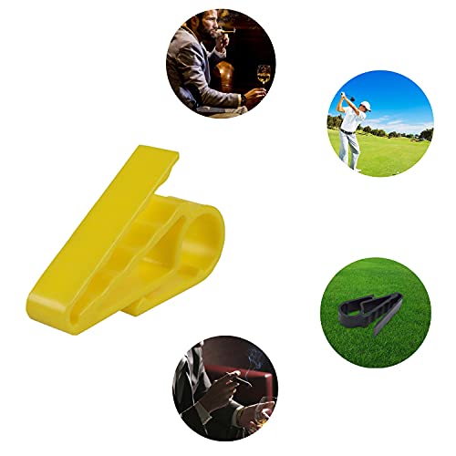 2 Pack Yellow Grip Holder Golfer Clip Flexibility Golf Course Minder AttachesPutter to Boats,BBQ Grills for Golfers,Golf Bag and Golf Carts