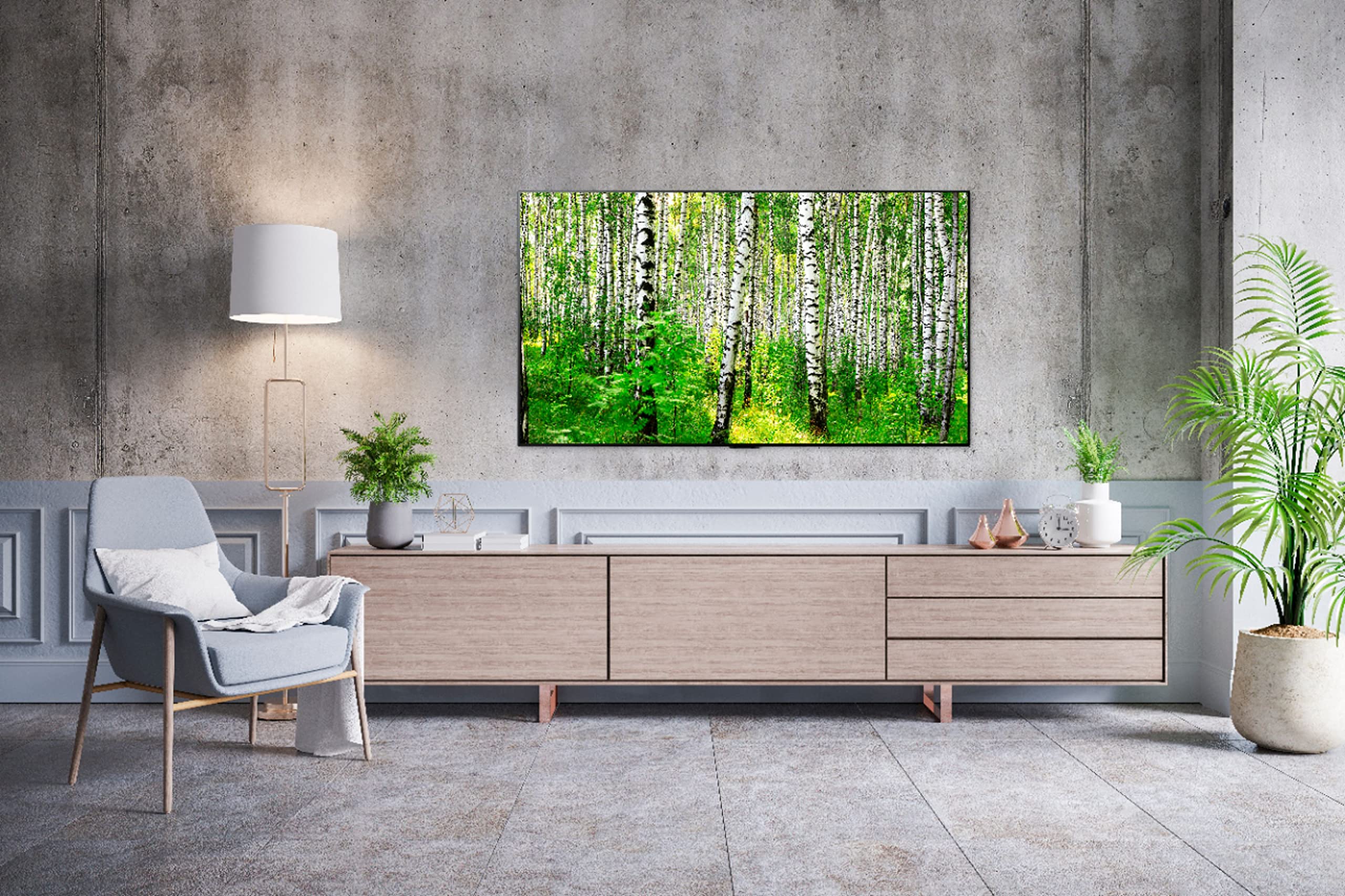 LG OLED77G1PUA G1 77 inch Class with Gallery Design 4K Smart OLED evo TV w/AI ThinQ Bundle w/ 1 Free Additional Year Extended Warranty Authorized Dealer