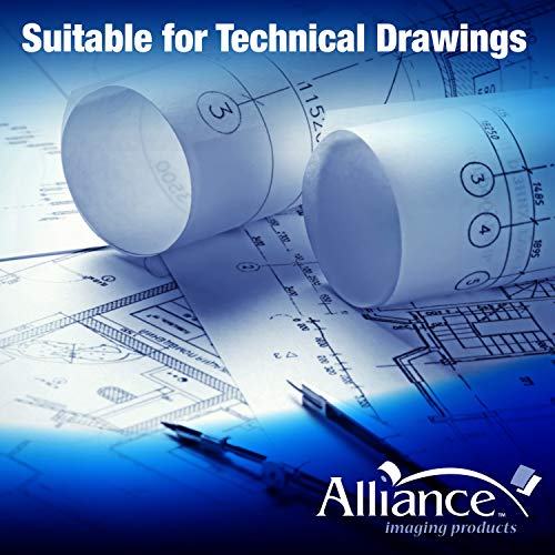 Alliance Wide Format Paper 30” x 500’ Rolls Bond Engineering 92 Bright, 20lb - 2 Rolls Per Carton with 3” Core