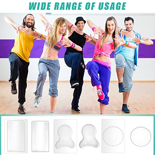 6 Pcs Gel Ankle Pads Ankle Gel Discs Ankle Protector Brace Roller Skates Accessories for Men Women Boots Figure Ice Skating Hockey Inline Hiking Riding Ski Ankle Protection