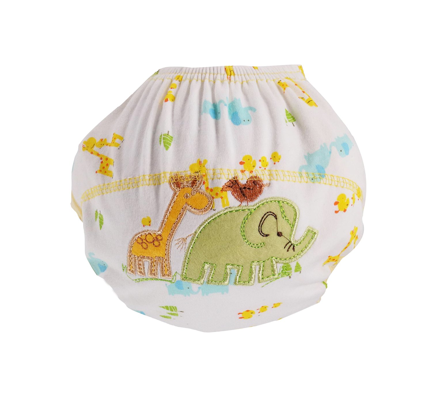AUBIG Baby Boys Bloomers 4Pcs Toddler Girls Toilet Pee Potty Training Pants Cotton Underwear Ruffle Underpants Breathable Panties