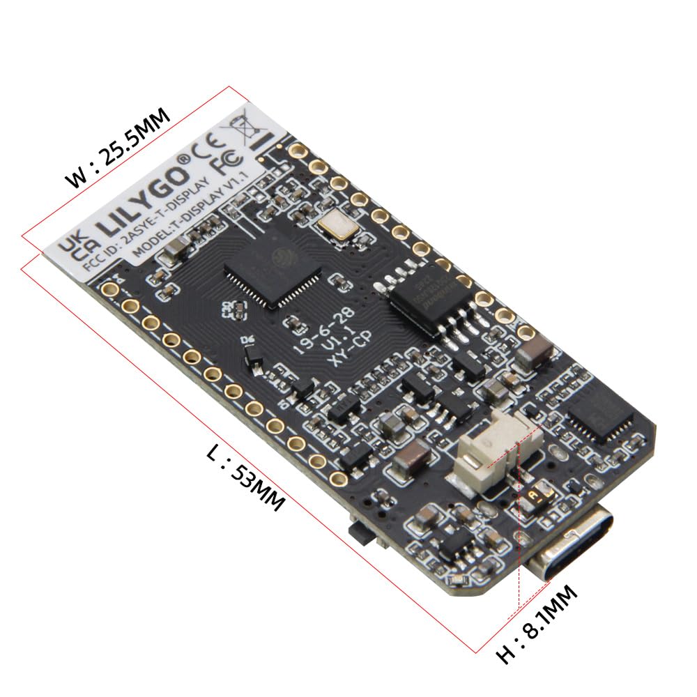 LILYGO ESP32 T-Display Module for Arduino Development Board TTGO LCD Wi-Fi BLE CH9102F Chip