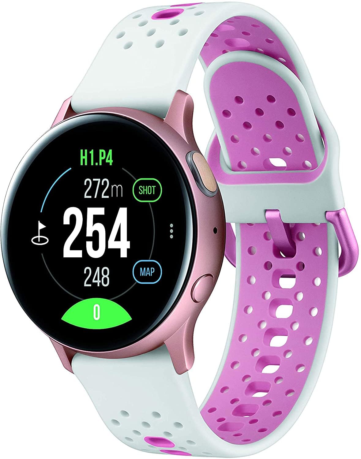 Samsung Electronics Galaxy Watch Active2-tracker 40MM BT (Golf Edition), Blood Pressure Monitor, Gold - US Version with Warranty smartwatch(SM-R830NZDGGFU)