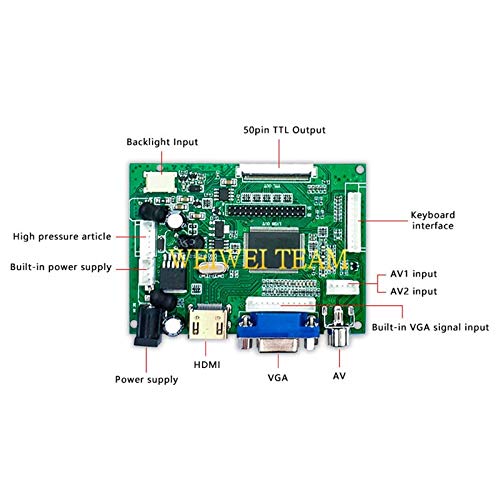Lysee Mobile Phone Parts - 12.1 inch TFT LCD Display Module G121SN01 V3 Industrial Machines LVDS to HDMI Controller Board 20 pin Connector 800X600