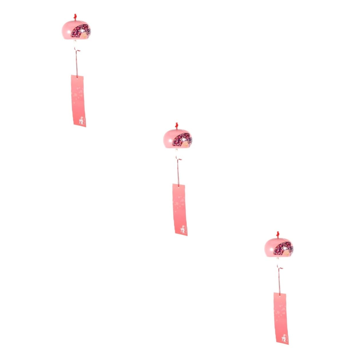 3pcs Japanese Ceramic Wind Chimes Wedding Hanging Decor Wind Bells Window Wind Chimes Garden Pendants Wind Bell Decor Simple Wind Chimes Balcony Pendant Wind Chime for Garden