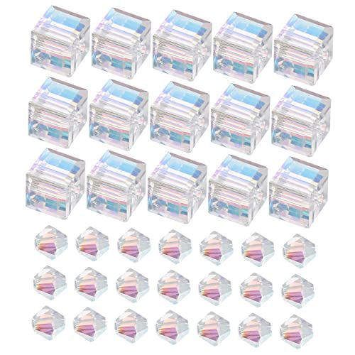360 Pcs Jewelry Beads Bracelet Beads Glass Earring Kit Beads Glass Beads for Bracelets Making Beads in Bulk Bracelet Making Beads Assorted Beads Bracelets Kit Beads Gemstone Beads