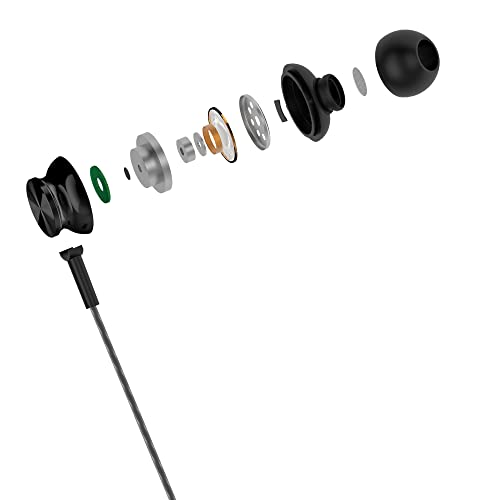 Betron BS10 Earphones Wired Headphones in Ear Noise Isolating Earbuds with Microphone and Volume Control Powerful Bass Driven Sound, 12mm Large Drivers, Ergonomic Design