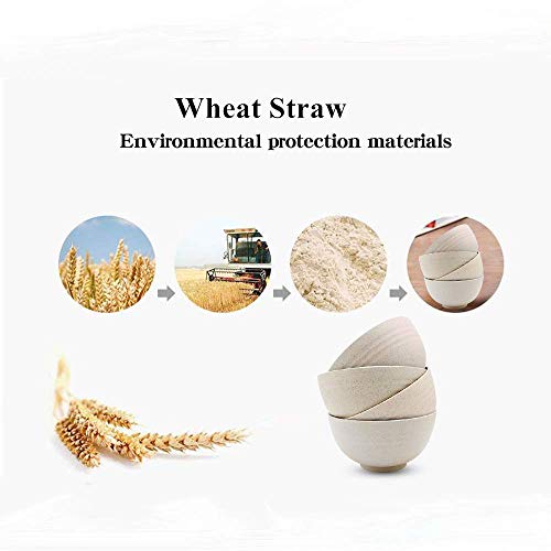 Wheat Straw Dinnerware Sets (16pcs) Beige-Unbreakable Microwave Safe-Lightweight Bowls, Cups, Plates Set-Reusable, Eco Friendly,Dishwasher Safe,Wheat Straw Plates,Wheat Straw Bowls, Cereal Bowls