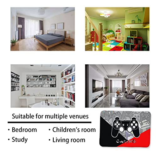 3D Gamer Carpet Decor Large Game Area Rugs Game Printed Living Room Mat Bedroom Controller Player Boys Gifts Home Non-Slip Crystal Floor Polyester Mat 59x79inches