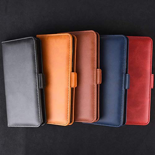 HualuBro Xiaomi Redmi Note 9S Case, Redmi Note 9 Pro Case, Premium PU Leather Full Body Shockproof Magnetic Wallet Flip Case Cover with Card Slot Holder for Redmi Note 9S Phone Case - Brown