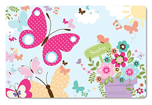 Personalized Placemat for Kids, Butterflies - I See Me!