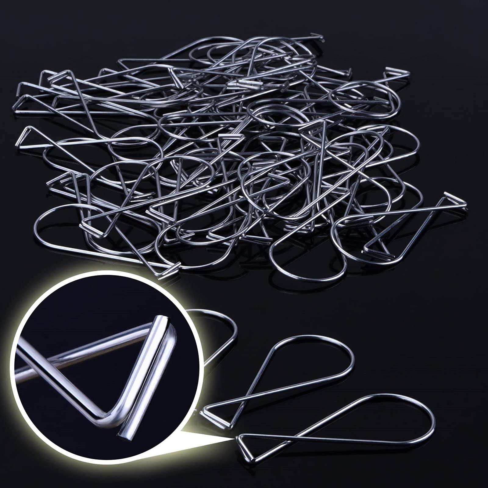 500 Packs Ceiling Hook Clips Ceiling Tile Hooks T-bar Clips Drop Ceiling Clips for Office, Classroom, Home and Wedding Decoration, Hanging Sign from Suspended Tile/Grid/Drop Ceilings