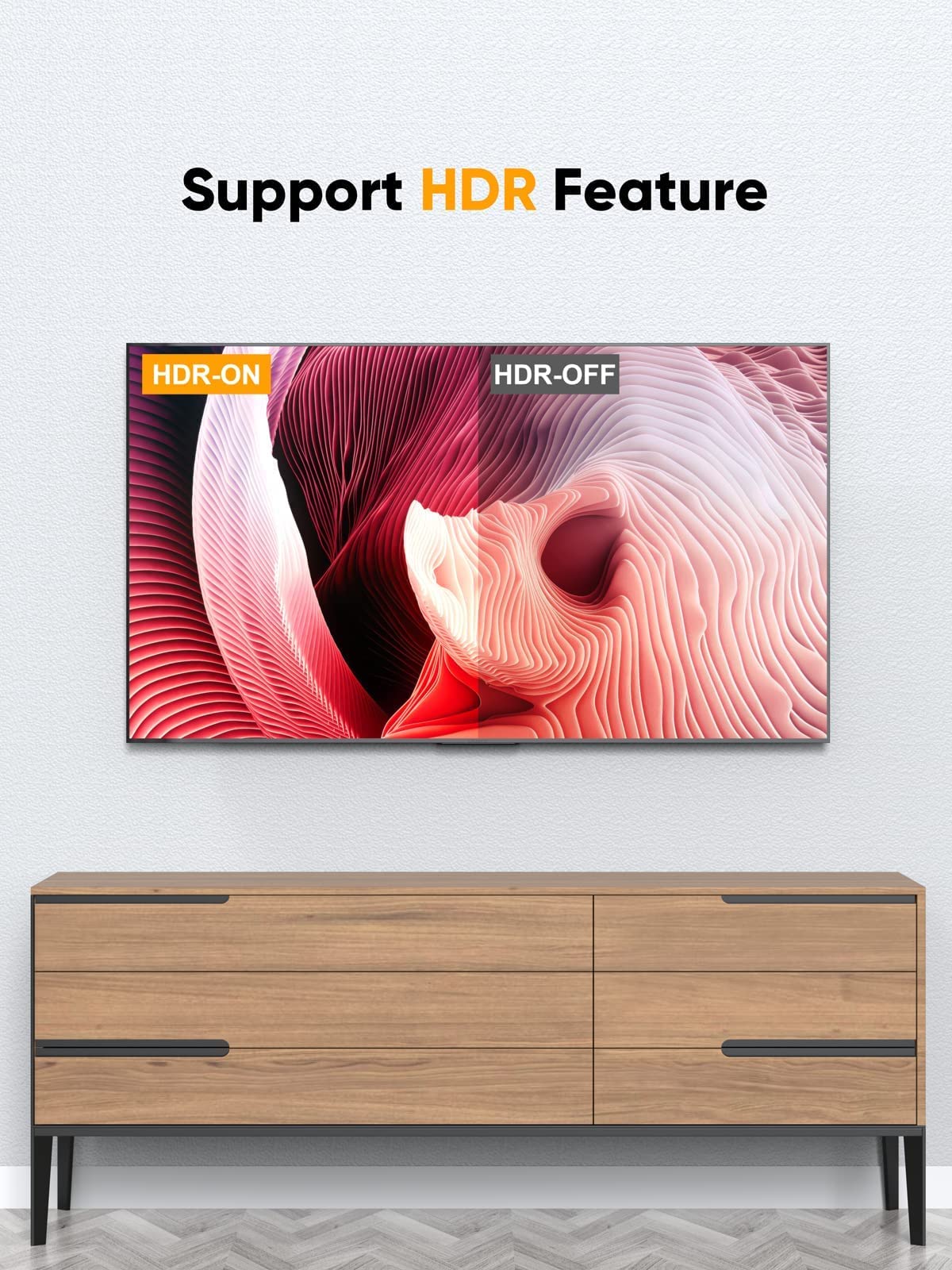 CableCreation 8K DisplayPort Cable 10 FT/3M, DP to DP Cable 1.4,Support 8K@60Hz, 4K@144Hz, 2K@165Hz Video Resolution & HDR,Gray