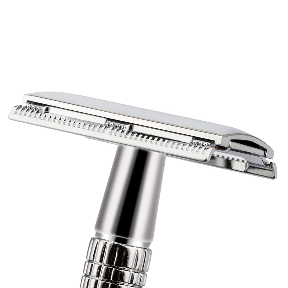 BAILI Classic 3-Piece Double Edge Safety Razor Wet Shaving for Men Women with Platinum Blade and Mirrored Travel Case BD171