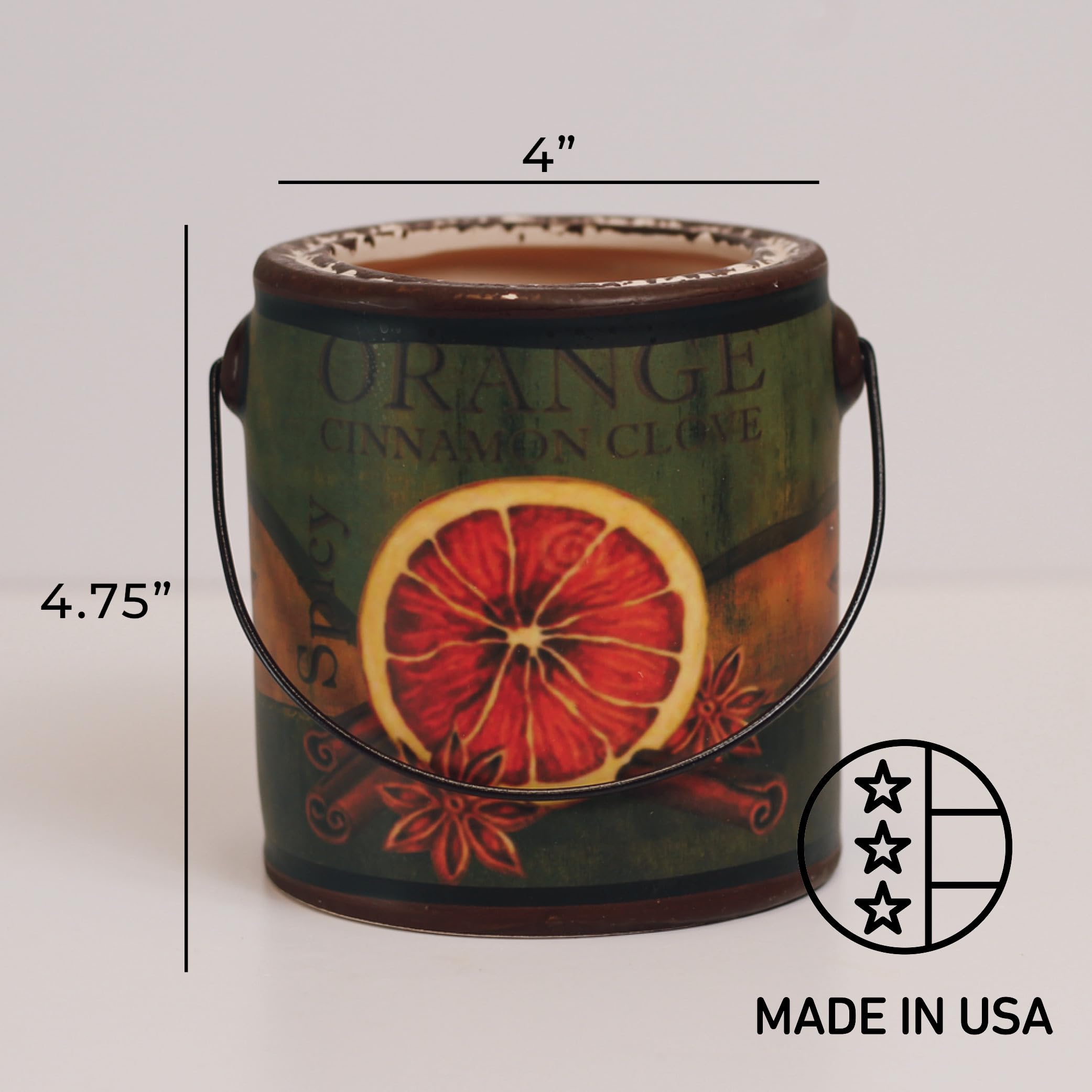 A CHEERFUL GIVER 95hr 20oz Scented Candle - Orange Cinnamon Clove - Multi-Wick Glass Candle - Gifts For Men and Women