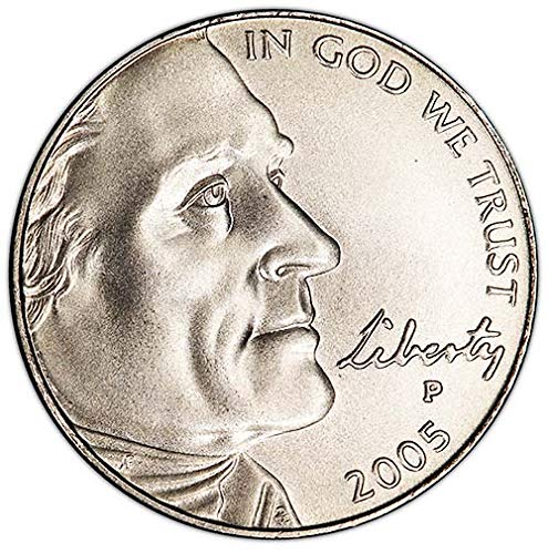 2005 P & D Satin Finish Ocean View Jefferson Nickel Choice Uncirculated US Mint 2 Coin Set