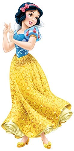 8 Inch Sparkle Glitter Snow White Decal Disney Princess Princesses Removable Wall Sticker Art Walt Home Decor 4 1/2 by 8 1/2 inch