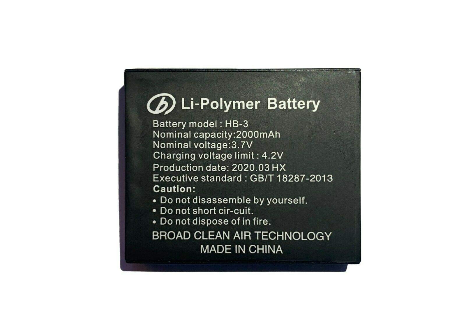 BROAD Lithium Polymer Battery Replacement AirPro Mask