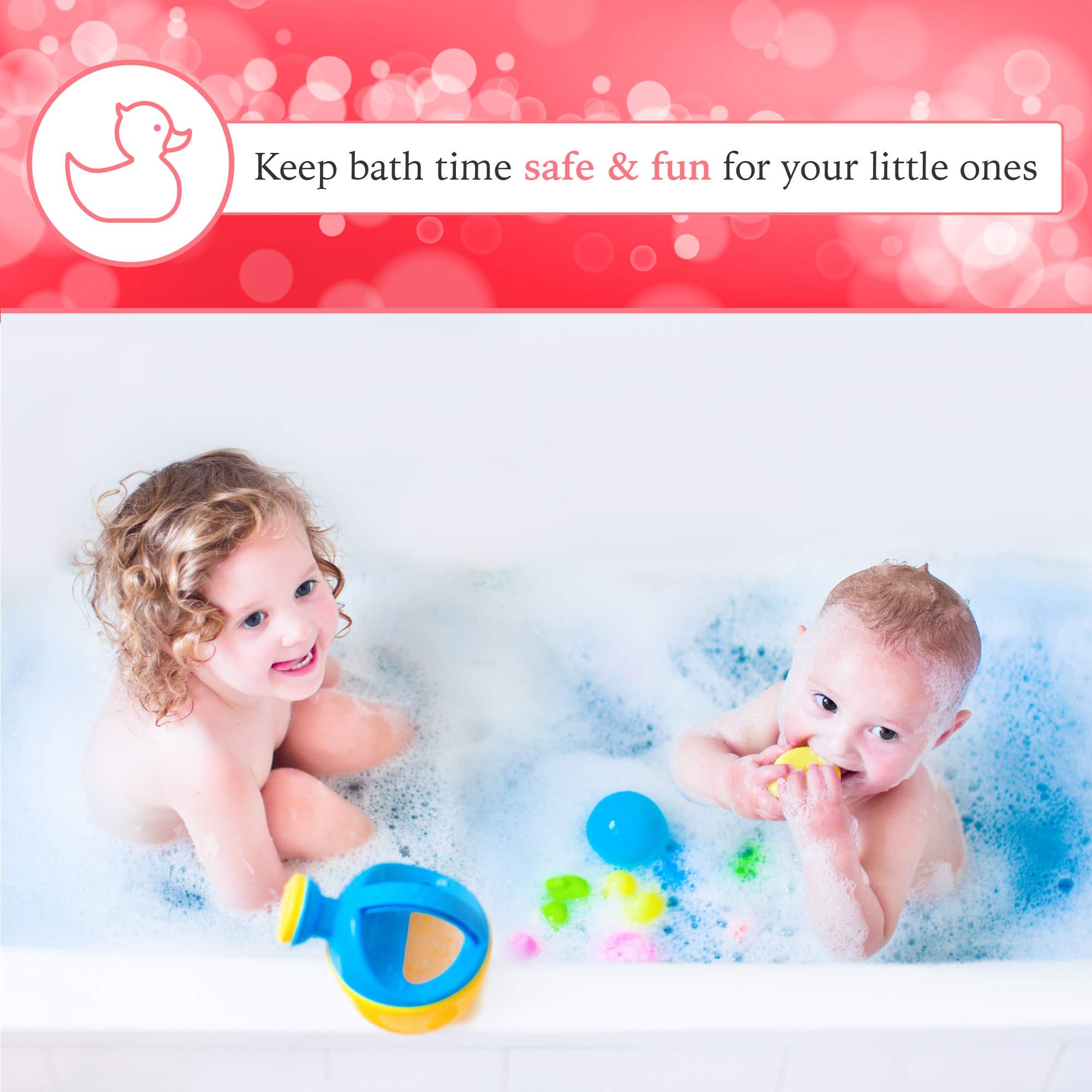 Aurelie Silicone Whale Tub Faucet Cover for Kids, Protective Baby Safety Products for the Bathtub Spout, Melon