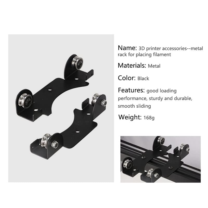 3D Printer Accessories 3D Printer Filament Metal Bracket Material Rack Stable for Almost 3D Printer 3D Printer Controllers