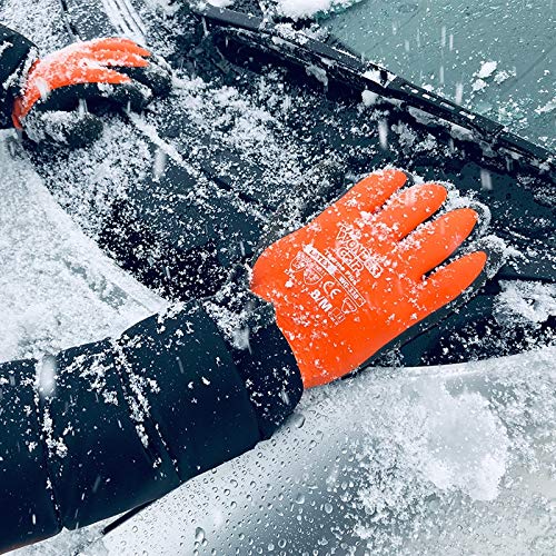 Wonder Grip Gloves WG-338 THERMO Plus Latex Waterproof Warm Thermal Lined Cold Winter Work Gloves (L)
