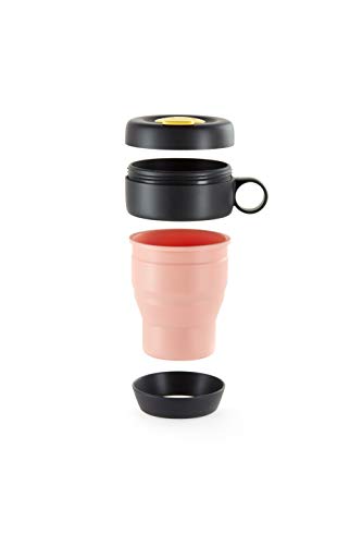 Lekue Go, 11.8 fl. oz. Reusable Travel Mug, 11.8oz, Coral