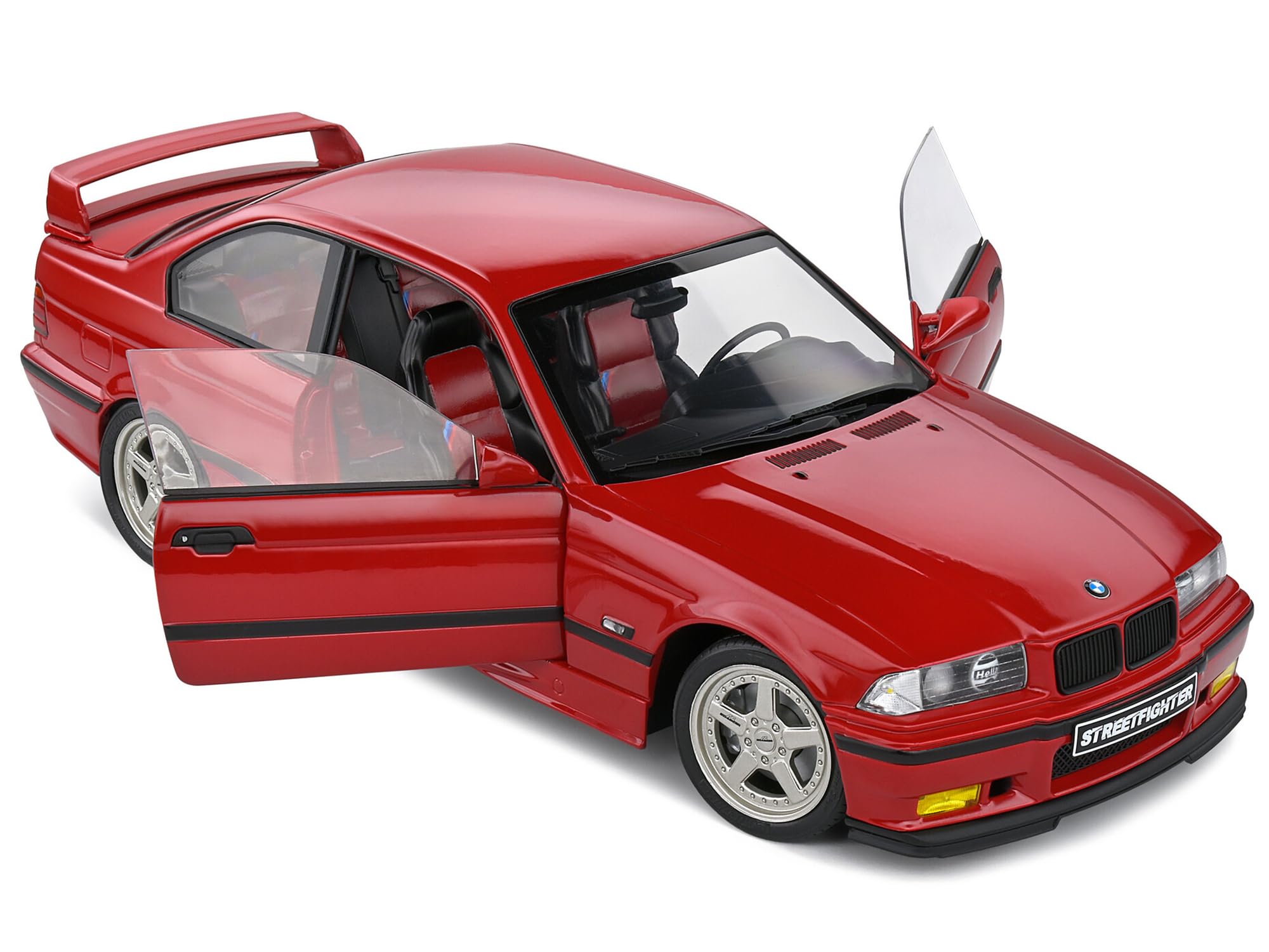 1994 E36 M3 Streetfighter Imolarot Red 1/18 Diecast Model Car by Solido S1803911