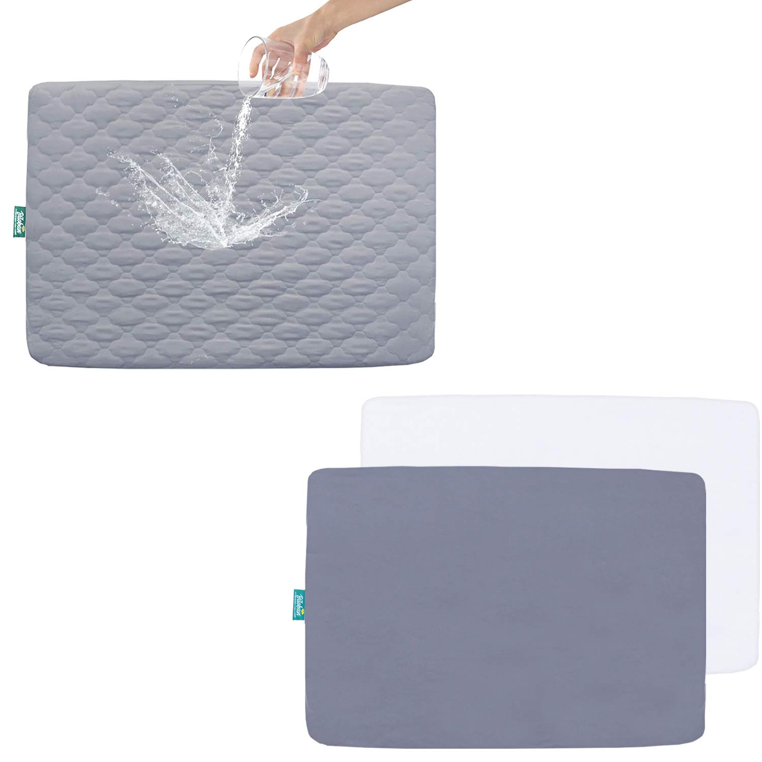 Pack n Play Mattress Protector Waterproof and Pack and Play Sheet Fitted
