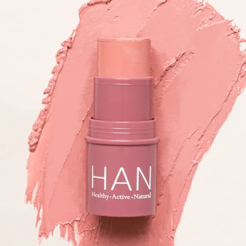 HAN Skincare Cosmetics Vegan, Cruelty-Free 3-in-1 Multistick for Cheeks, Lips, Eyes, Innocence