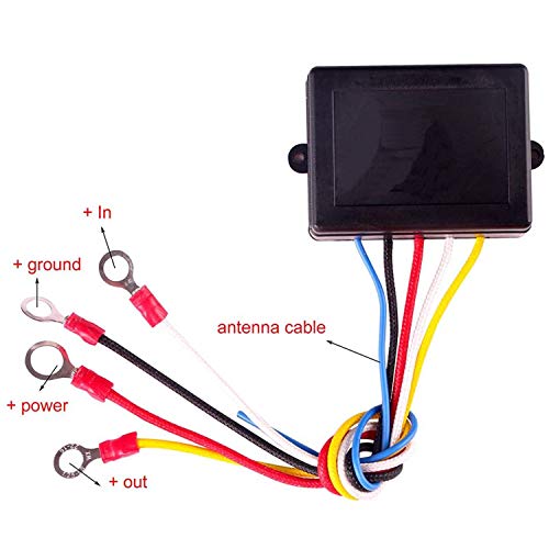 Qook Wireless Winch Remote Control Kit for Car Truck Jeep ATV SUV 12V Switch Handset 50Ft