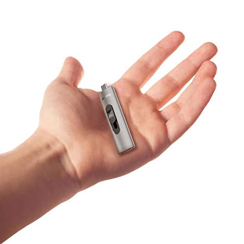 1TB USB SSD Solid State Flash Drive 550MB/s Super-Fast Transfer Speed USB 3.2 Gen1 Dual Interface USB Type-C Thumb Drive Memory Photo Stick for OTG Type-C Android phone, PC, Mac, Laptop(Silver Gray)