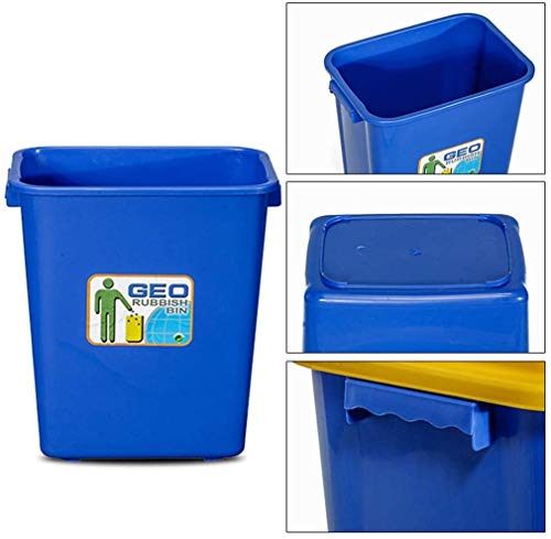 ZCM Trash Can Multifunctional Rubbish Bin Outdoor,Household Multifunction High Capacity Trash Can Plastic Trash Can No Cover Trash Can Garbage Bin 25L for Rubbish(Color:Red)