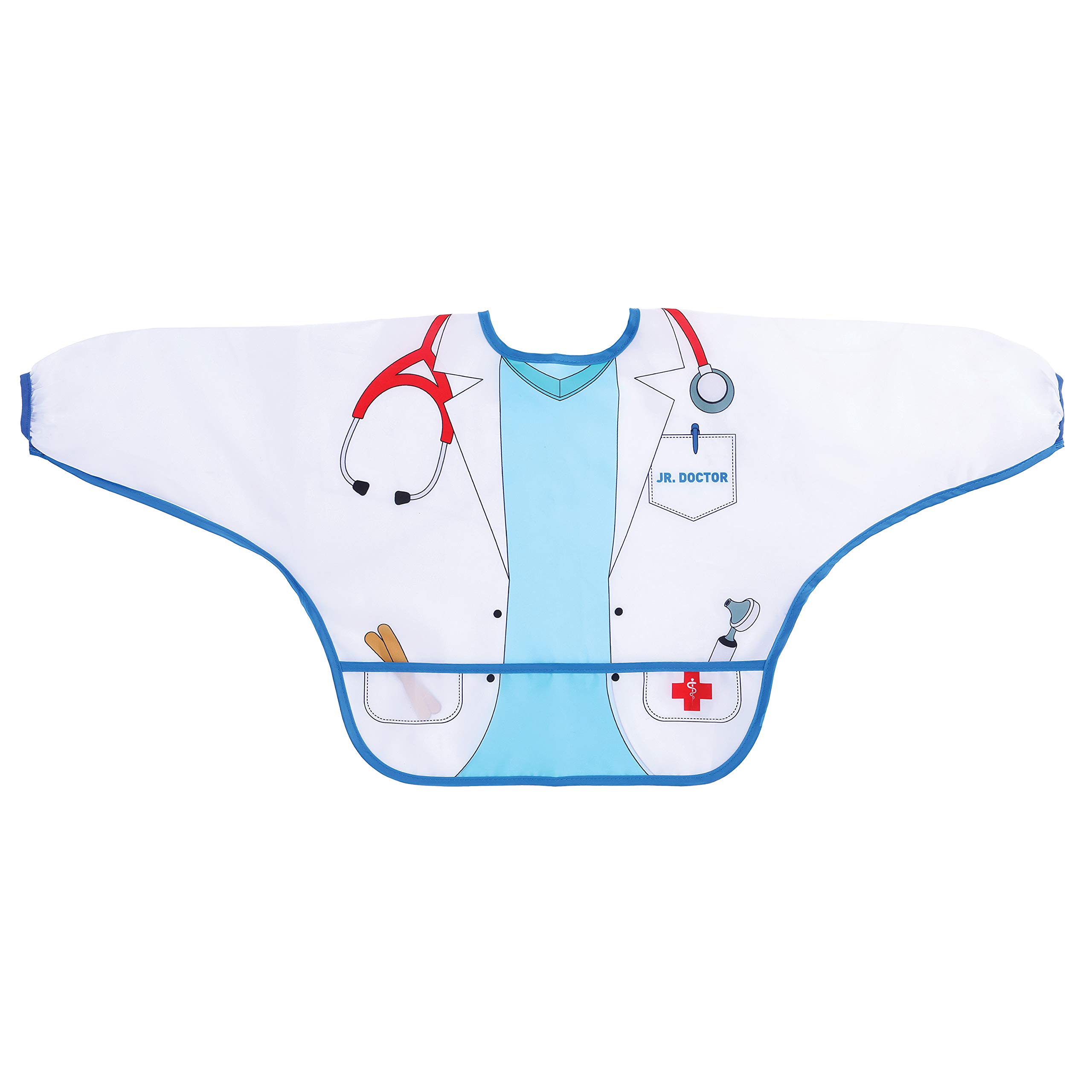 Dreambaby Food & Fun Character Bibs Baby Smocks with Sleeves - Model L560BB - 2 Pack (Astronaut & Doctor)