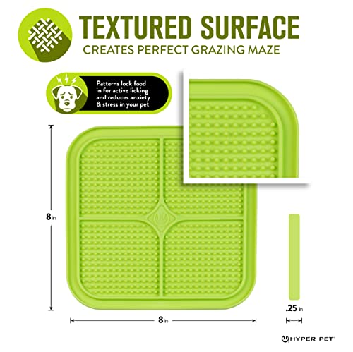 Hyper Pet Lick Mat for Dogs & Cats - IQ Treat Mat Interactive Dog Toys Helps Reduce Pet Anxiety & Boredom