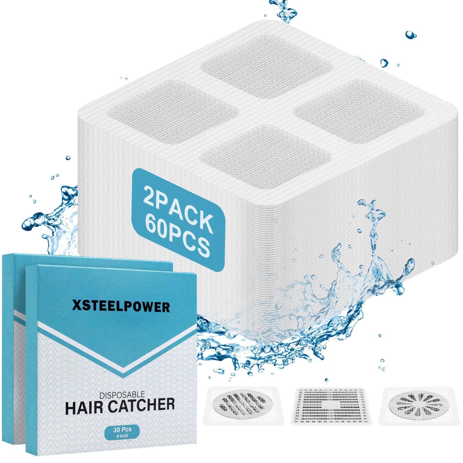 30Pcs-Disposable Shower Drain Hair Catcher&Bathtub Drain Cover& Shower Hair Drain Catcher,Kitchen Sink Drain Strainer&Bathroom Sink Drain StrainerFor Sink Stopper,Bathtub,Bathroom,Sink,Human&Pet Hair