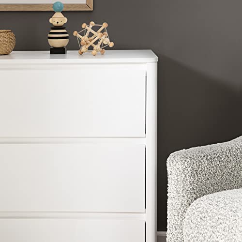 babyletto Bento 3-Drawer Changer Dresser with Removable Changing Tray in White, Greenguard Gold Certified