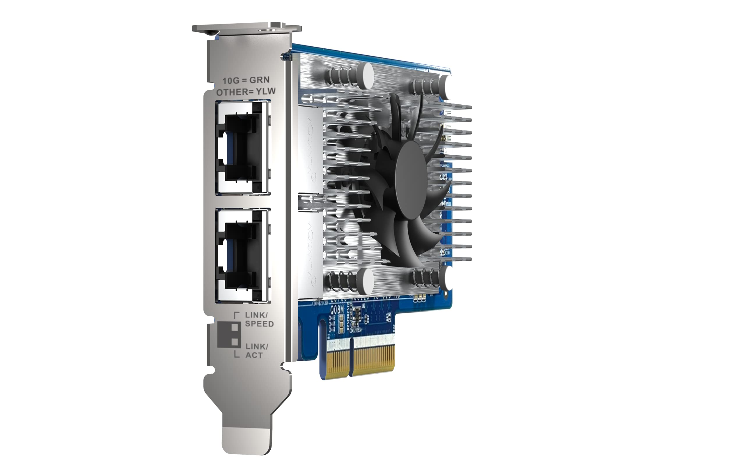 QNAP QXG-10G2T-X710 Two Port 10GbE Network Card with SR-IOV and iSCSI, Block-Based and Supports Multiple Virtual Disk Modes