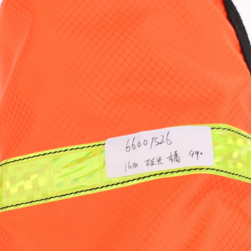 16/21/31 Reflective Water Floating Life Line Rescue Throw Rope Bag Water Sports Kayaking Boating Rafting Accessory (Color : Orange 16m)