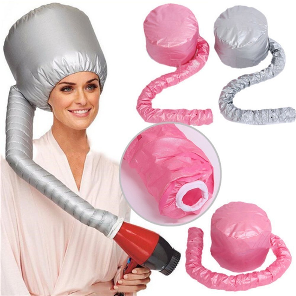 CAMMITEVER 1pc Hair Mask Baking Oil Cap Hair Dryers Heat practical Hairdressing Security Hair Care Treatment Beauty Steamer SPA Heated Cap Random Color
