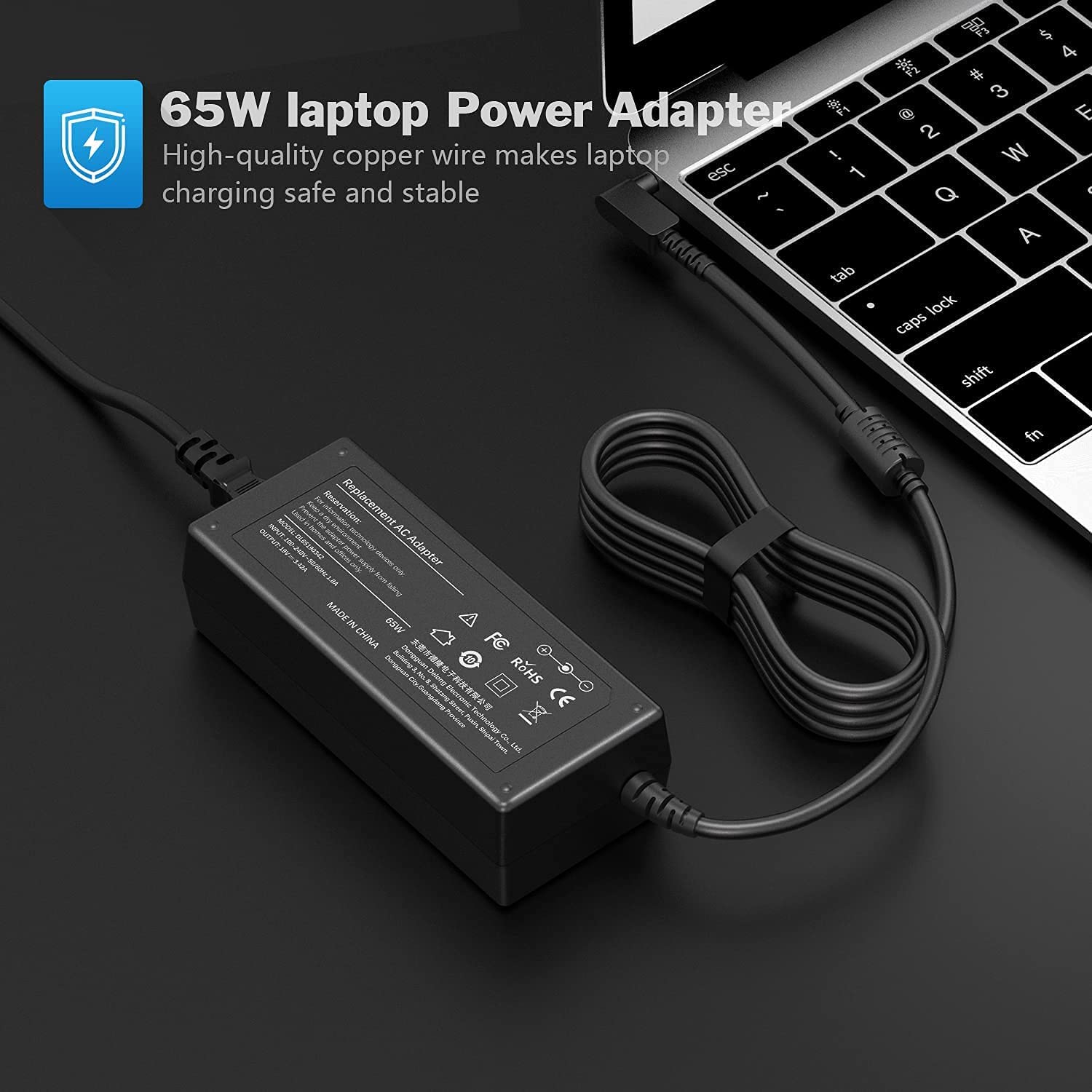 19V Laptops Charger for Acer Aspire 5 A515-56- 36UT Slim A515-54 Spin 1 3 5 Swift 3 SA-271 Chromebook C720 C740 Pa-1450-26 AC Adapter Power Supply Cord