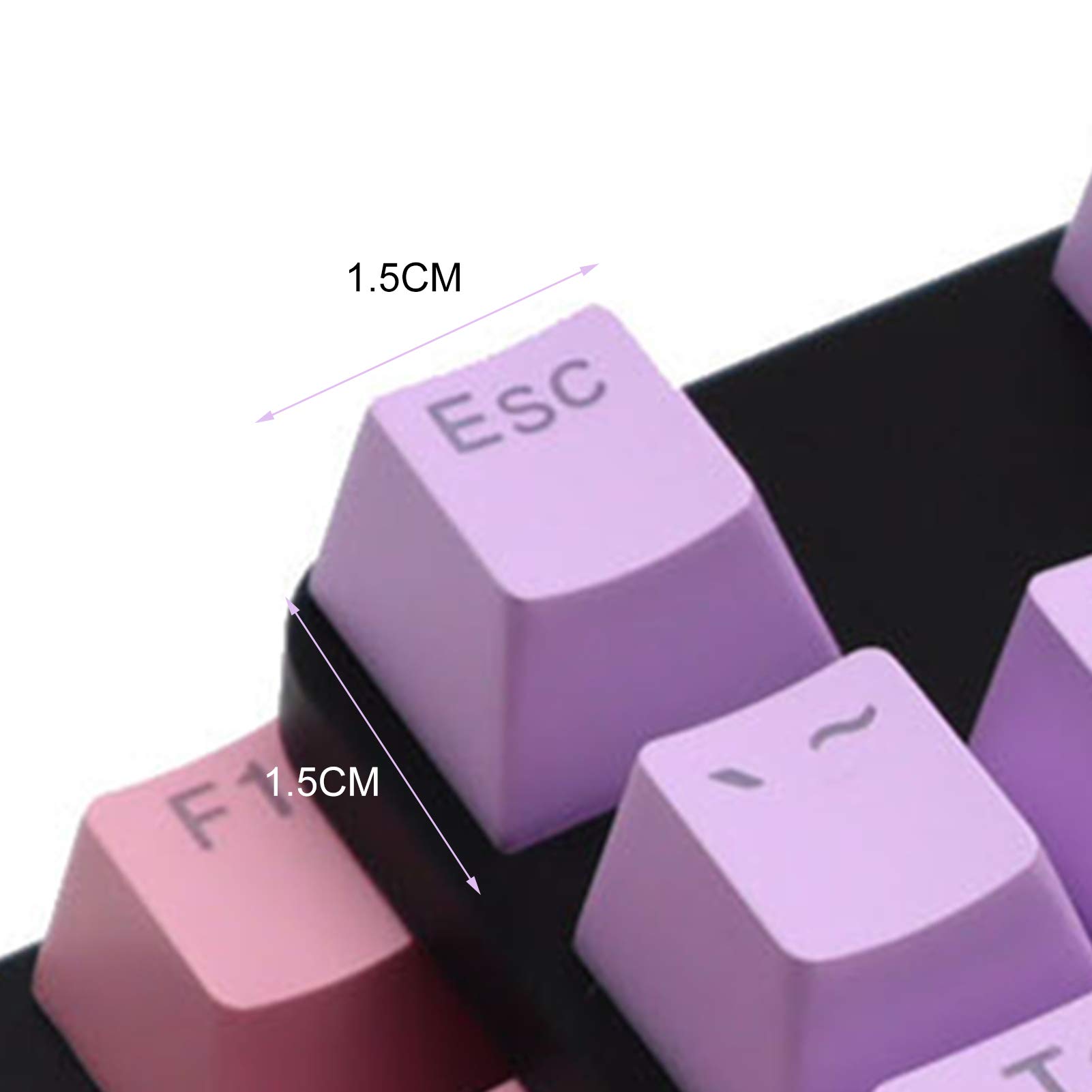 QiancArolBD Keycap Set, Colorful Universal Keycaps, Mechanical Keyboard Keycaps, Full 104 Key Set, Gaming Keyboard Accessories Red