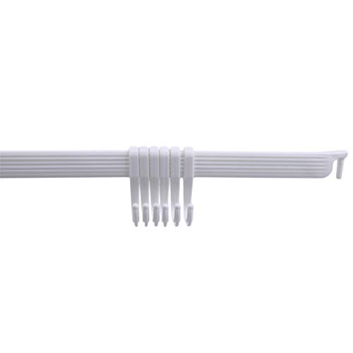Idiytip 6 Row Waterproof Oilproof Strong Sticking Wall Hanger Corner Adhesive Hook Kitchen Bathroom Self Hooks Stick Home Decor,White